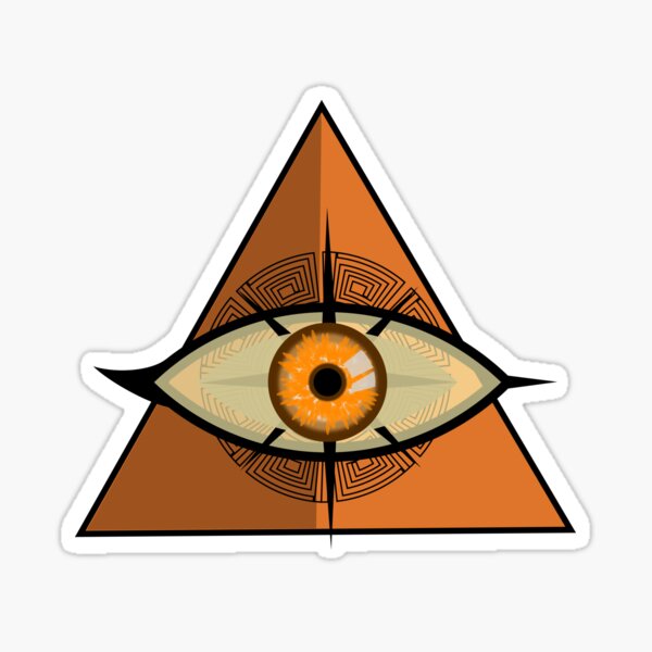 "Red sand pyramid with Eye of Horus in Egypt " Sticker for Sale by ...