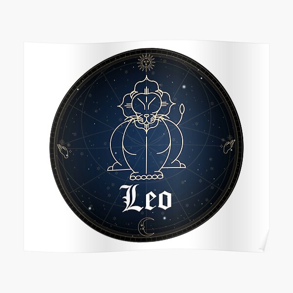 "Leo zodiac sign" Poster for Sale by dodographic | Redbubble