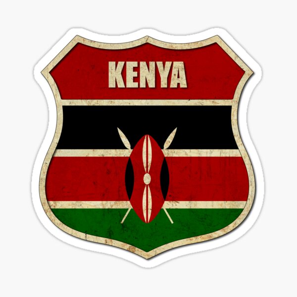 "Vintage Distressed Flag of Kenya" Sticker for Sale by dbbstudio-100 ...