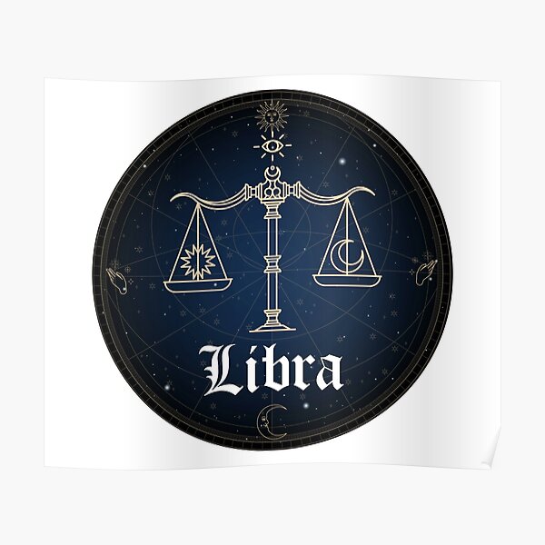 "Libra zodiac sign" Poster for Sale by dodographic | Redbubble