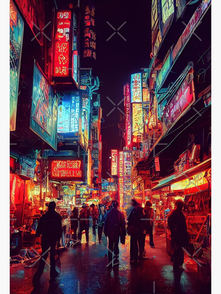 "A walk in shibuya" Poster for Sale by Jada-Art-Shop | Redbubble