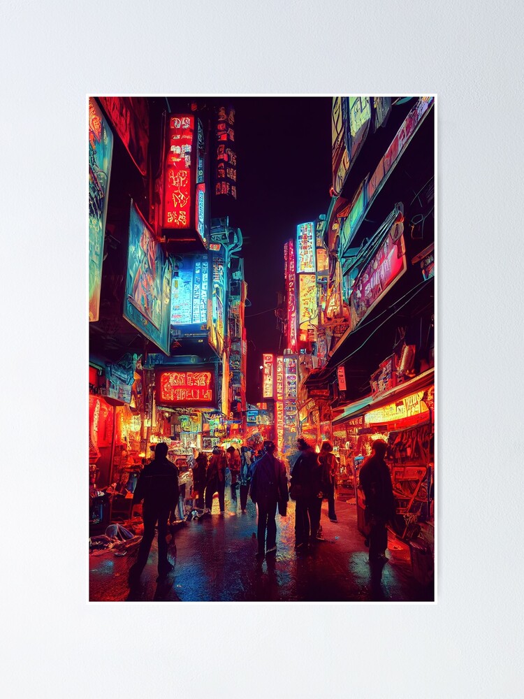 "A walk in shibuya" Poster for Sale by Jada-Art-Shop | Redbubble