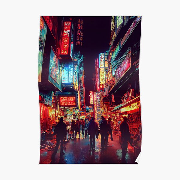 "A walk in shibuya" Poster for Sale by Jada-Art-Shop | Redbubble