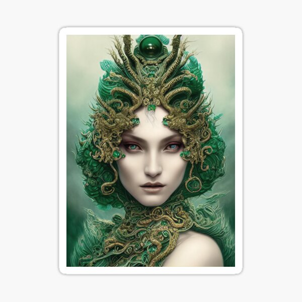 "Emerald" Sticker for Sale by CherryBlack | Redbubble