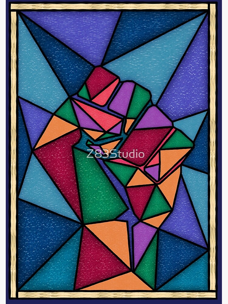 Stained glass fist Premium Matte Vertical Poster sold by Gaurav ...