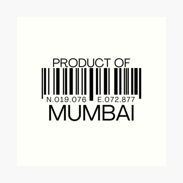 "Product of Mumbai | Barcode with Latitude and Longitude Coordinates ...