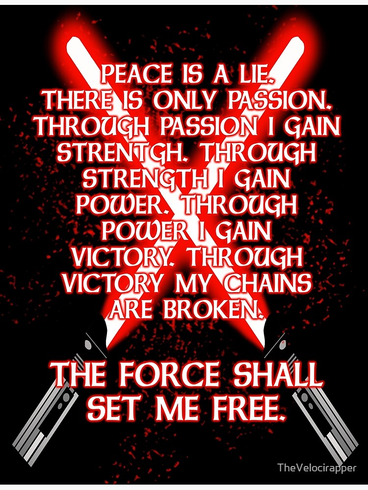 "Sith Code" Poster for Sale by TheVelocirapper | Redbubble