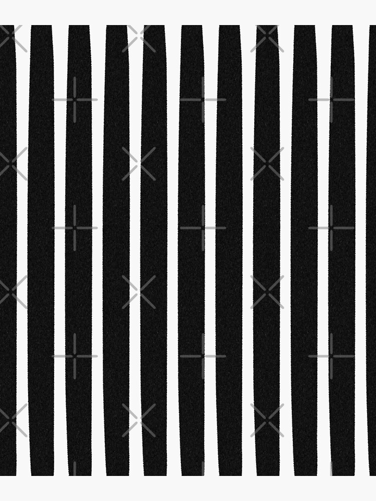 "black and white vertical strip" Sticker for Sale by Berto-store ...