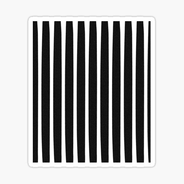 "black and white vertical strip" Sticker for Sale by Berto-store ...