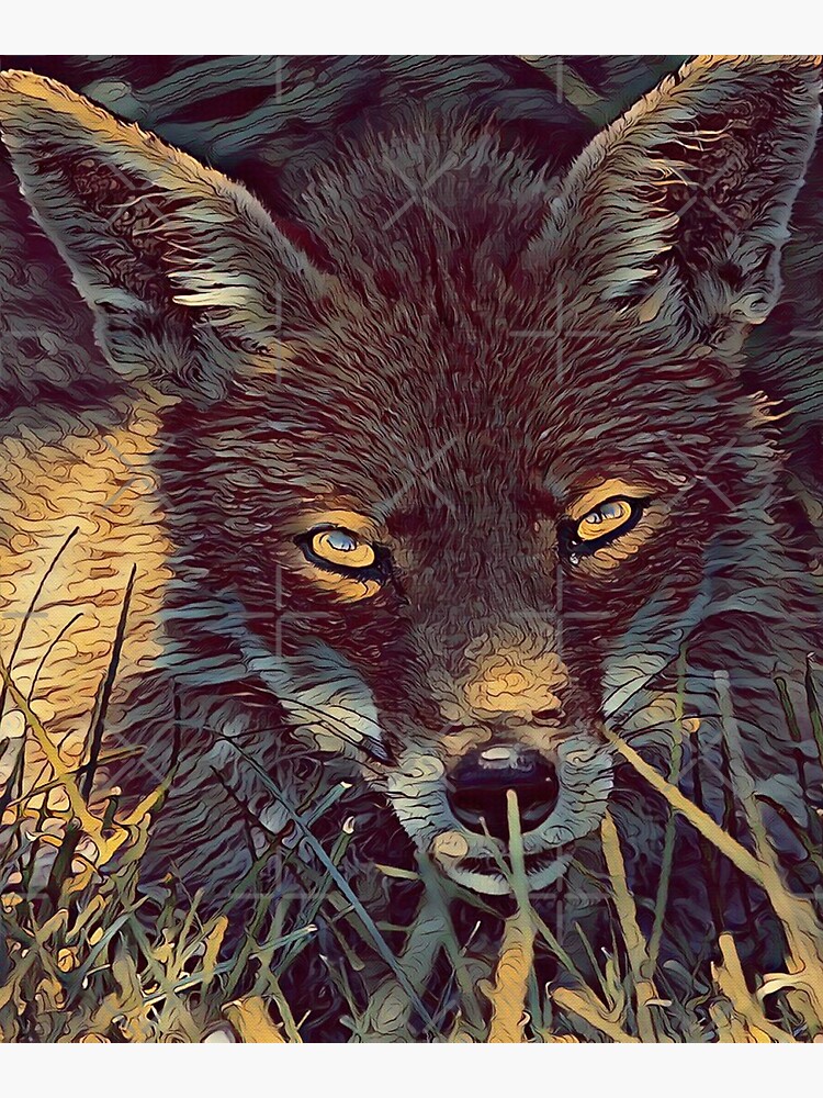 "Fox Close Up Menacing Eyes Edition" Poster for Sale by McThingummy ...