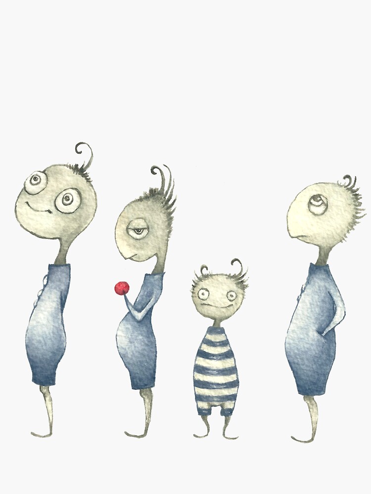 "Queue" Sticker for Sale by EvijaOga | Redbubble