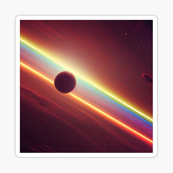 "Space Universe Galactic Fantasy Utopia Heaven Hell Shapes" Sticker for ...