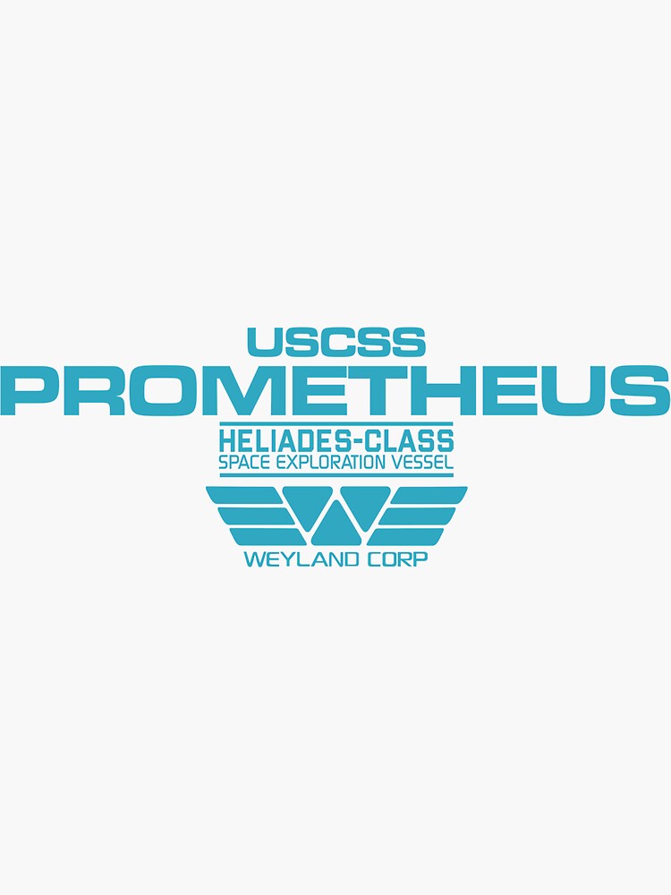 Sticker for Sale mit "Prometheus Weyland Corp Crew 16 Retro Grafik ...