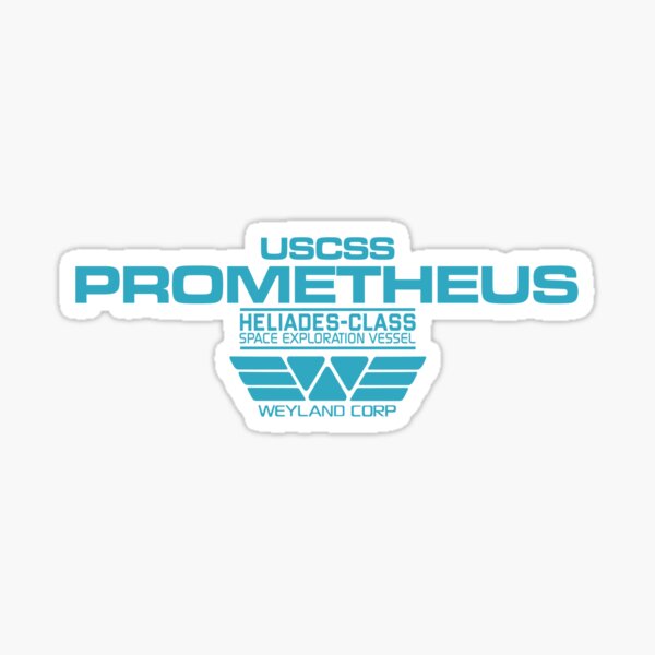 Sticker for Sale mit "Prometheus Weyland Corp Crew 16 Retro Grafik ...