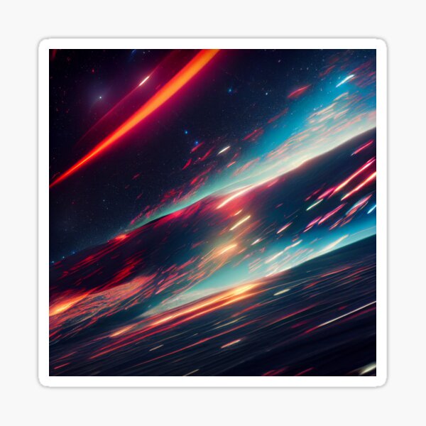 "Space Universe Galactic Fantasy Utopia Heaven Hell Shapes" Sticker for ...