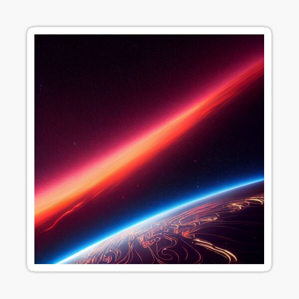 "Space Universe Galactic Fantasy Utopia Heaven Hell Shapes" Sticker for ...