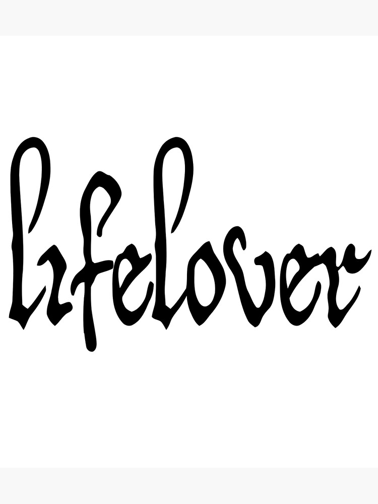 "Lifelover Black Solid Logo" Poster for Sale by DigitalSaint | Redbubble
