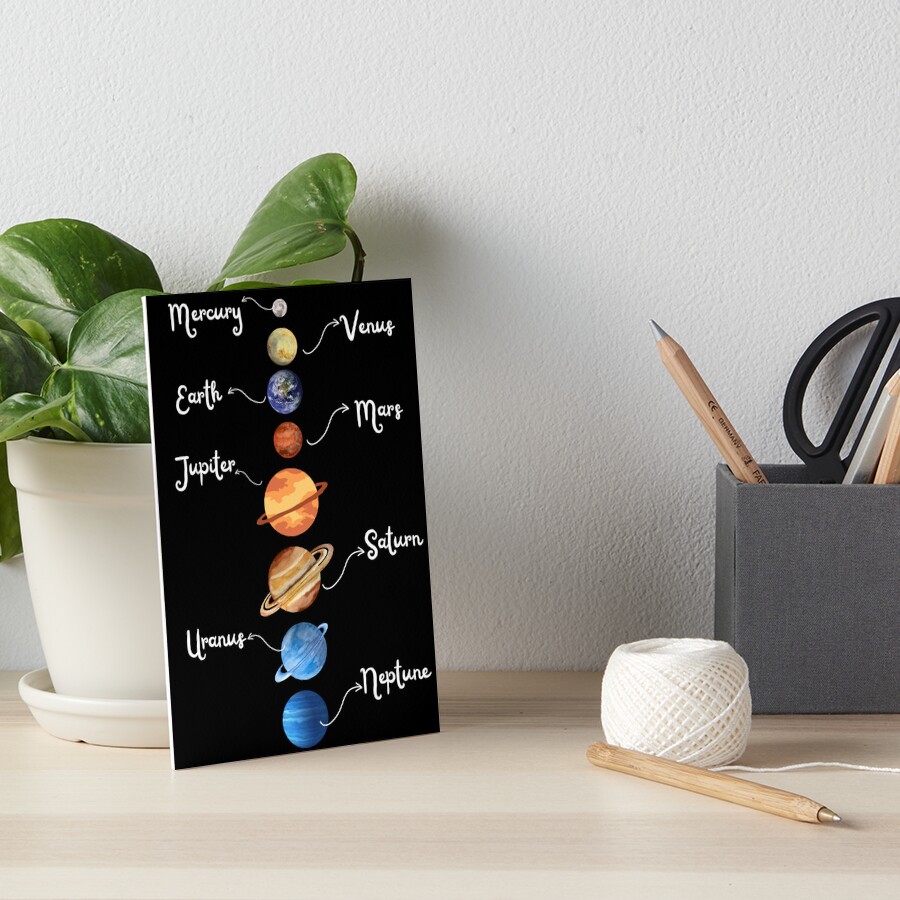 "Solar System Planets Colour" Art Board Print for Sale by Oorviart ...