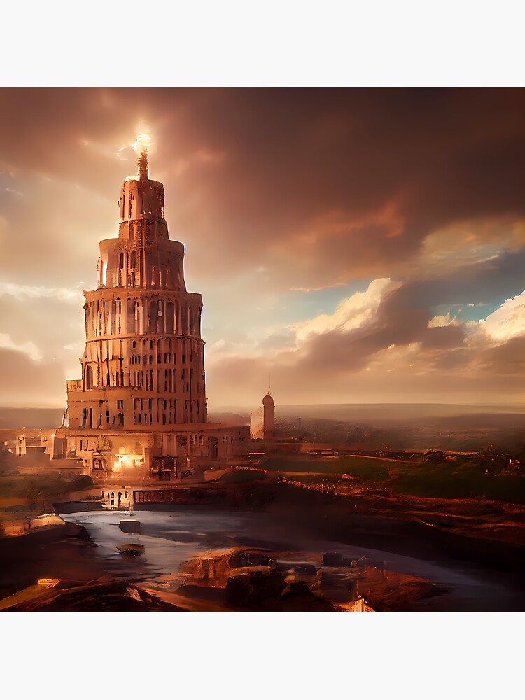 "Tower of Babel" Poster for Sale by ai-holics | Redbubble