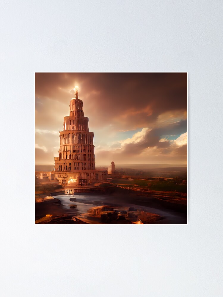 "Tower of Babel" Poster for Sale by ai-holics | Redbubble