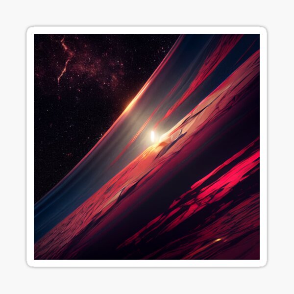 "Space Universe Galactic Fantasy Utopia Heaven Hell Shapes" Sticker for ...