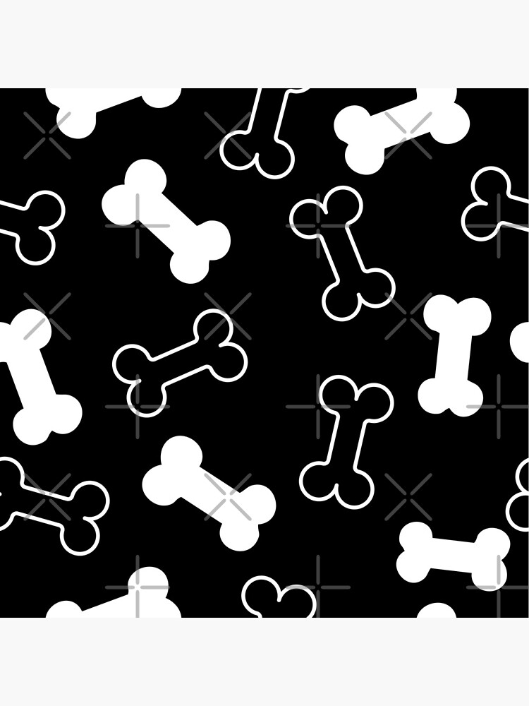 "Cute Little Bones Pattern design" Clock for Sale by LordAudes | Redbubble