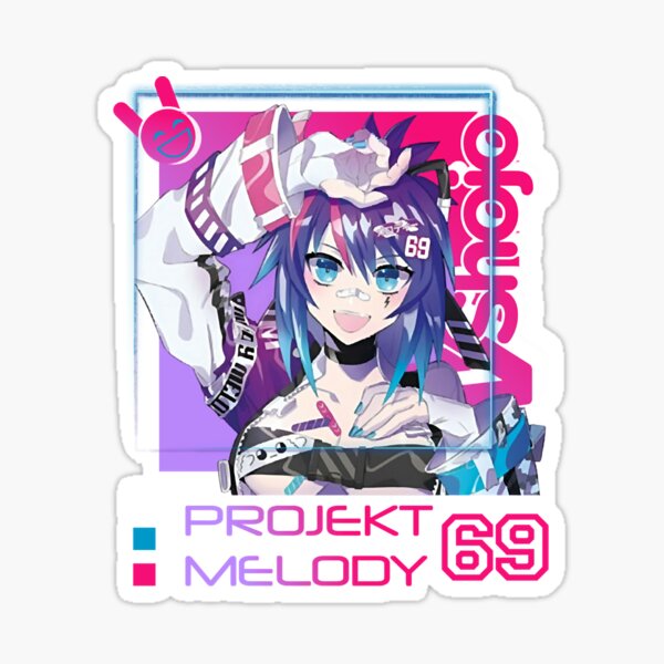 "PROJEKT MELODY" Sticker for Sale by SeeTrendShirtt | Redbubble