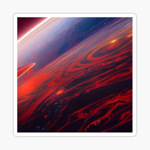 "Space Universe Galactic Fantasy Utopia Heaven Hell Shapes" Sticker for ...