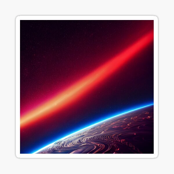 "Space Universe Galactic Fantasy Utopia Heaven Hell Shapes" Sticker for ...