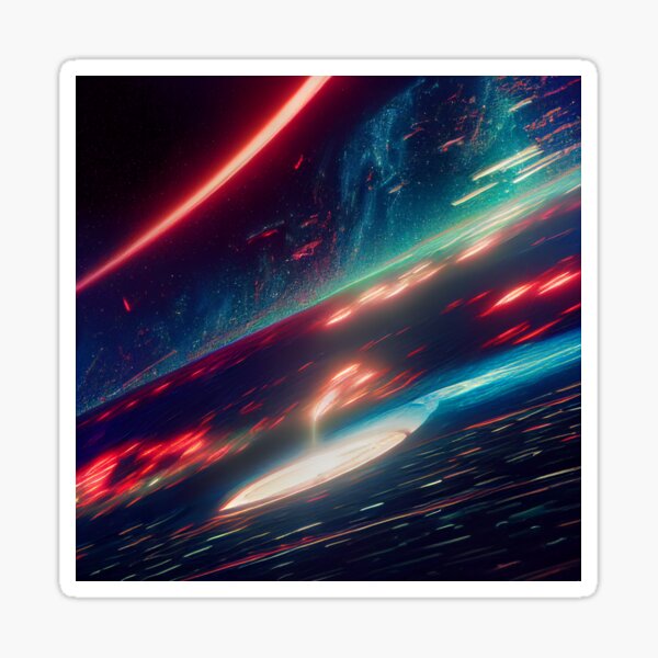 "Space Universe Galactic Fantasy Utopia Heaven Hell Shapes" Sticker for ...