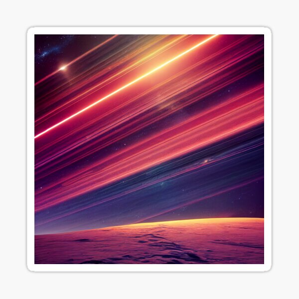 "Space Universe Galactic Fantasy Utopia Heaven Hell Shapes" Sticker for ...