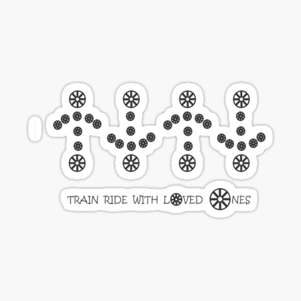 "Train Ride" Sticker for Sale by DBPLAZA | Redbubble