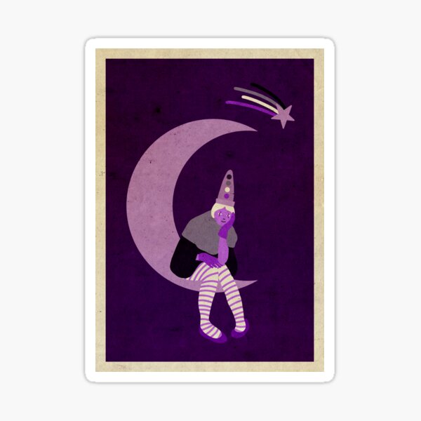 "Circus pierrot ace flag" Sticker for Sale by ICantFindMyFish | Redbubble
