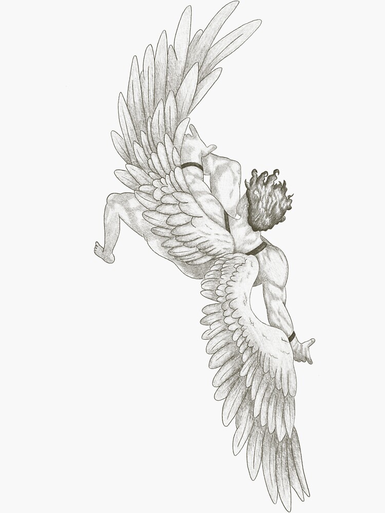 "Icarus" Sticker for Sale by SilverBloom | Redbubble