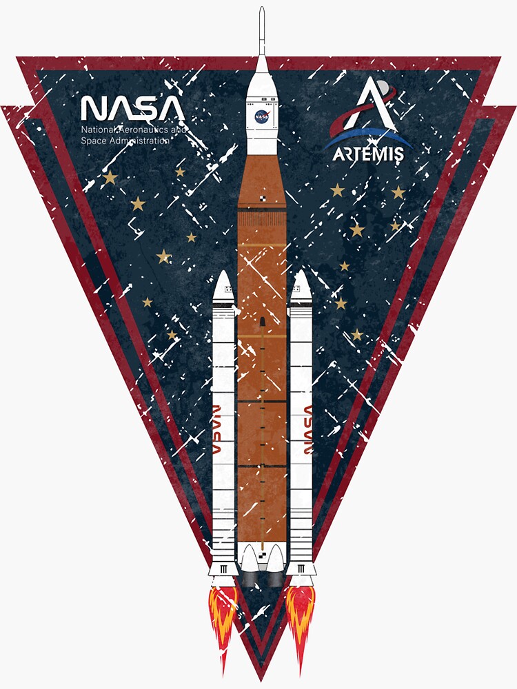 "Artemis Program - Vintage Emblem V03" Sticker for Sale by arthook ...