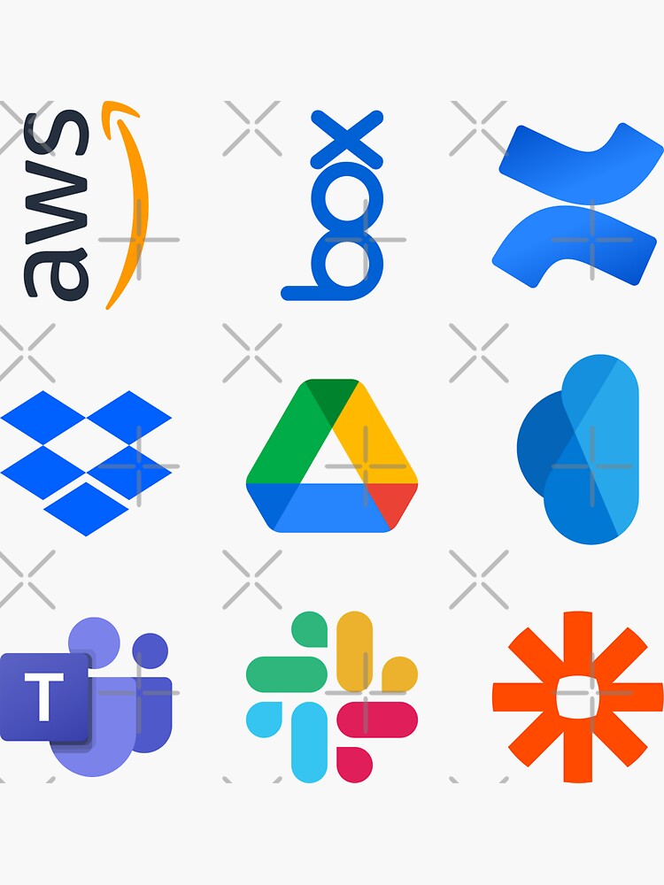 AWS, Box, Confluence, Dropbox, Google Drive, OneDrive, Microsoft Teams ...