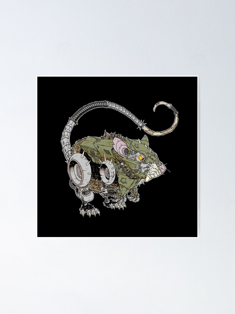 "Robot rat" Poster for Sale by GS-artworks | Redbubble