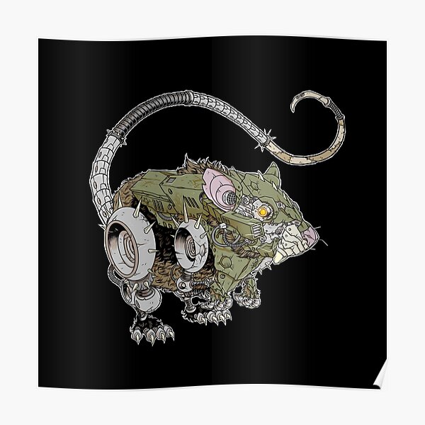 "Robot rat" Poster for Sale by GS-artworks | Redbubble