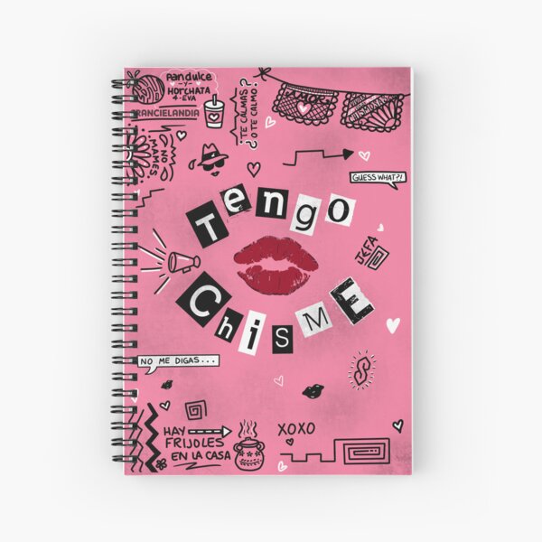 "Funny Distressed Chisme Book Gossip Pink School Latina" Journal for ...