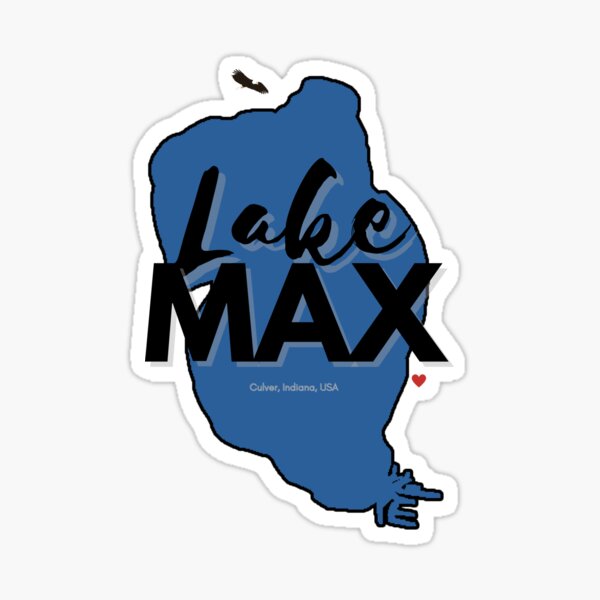"Lake Max" Sticker for Sale by amyhendyart | Redbubble