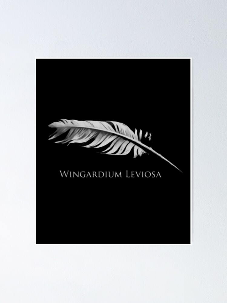 "Wingardium Leviosa Feather" Poster for Sale by HarryMagicPlace | Redbubble