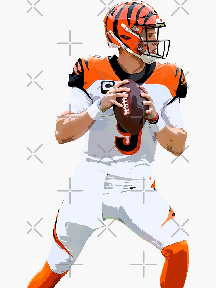 "Joe Burrow" Sticker for Sale by raffrasta | Redbubble