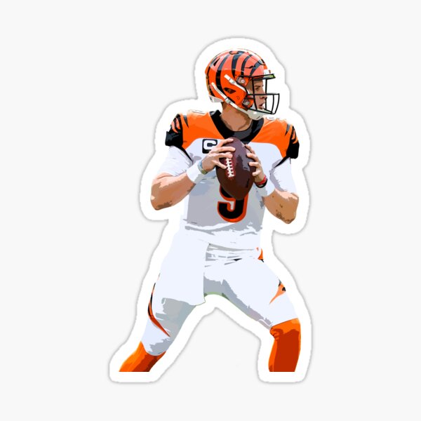 "Joe Burrow" Sticker for Sale by raffrasta | Redbubble