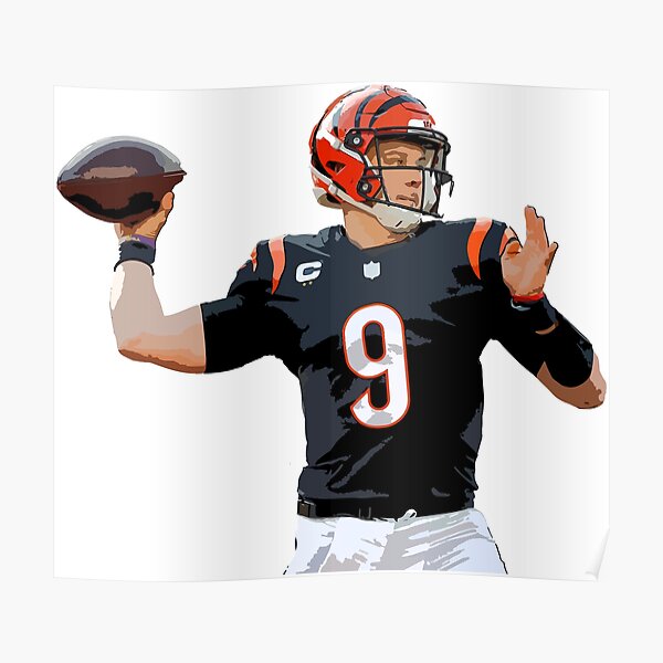 "Joe Burrow" Poster for Sale by raffrasta | Redbubble