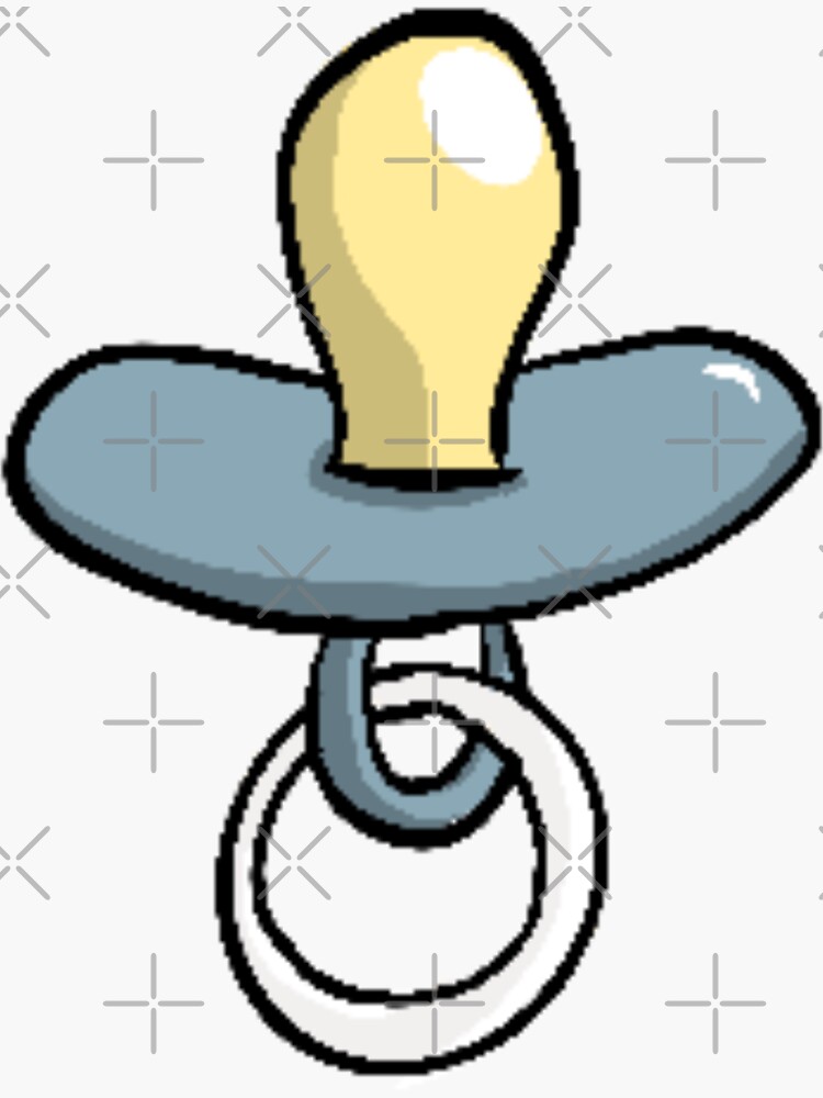 "Pacifier" Sticker for Sale by furyartstory | Redbubble