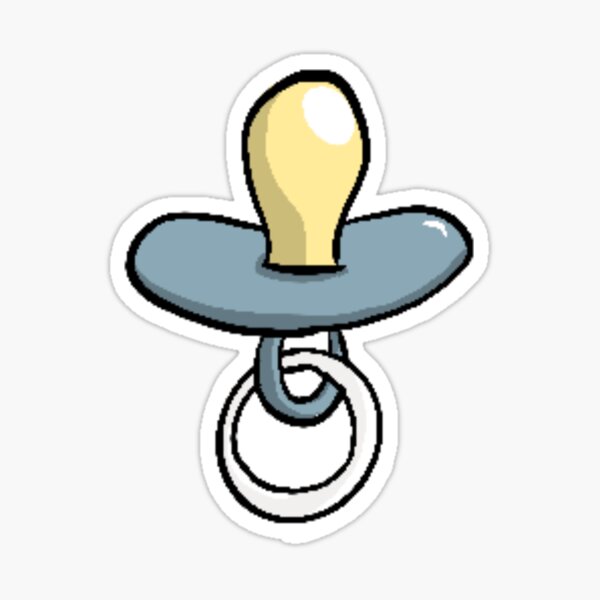 "Pacifier" Sticker for Sale by furyartstory | Redbubble