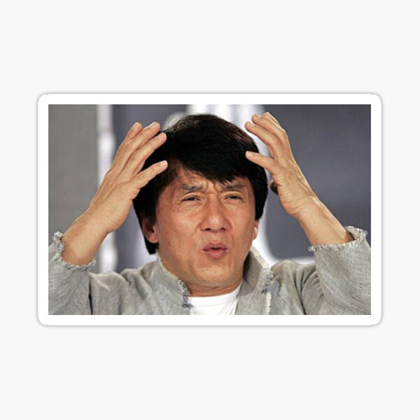 "Jackie Chan meme" Sticker by NwK-Art | Redbubble