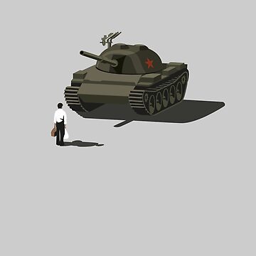 "Tiananmen Square Tank Man Democracy Protest China" Art Board Print for ...