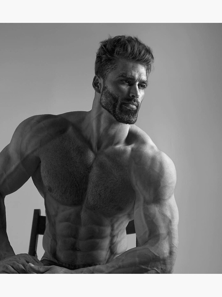 "Giga Chad " Sticker for Sale by NwK-Art | Redbubble