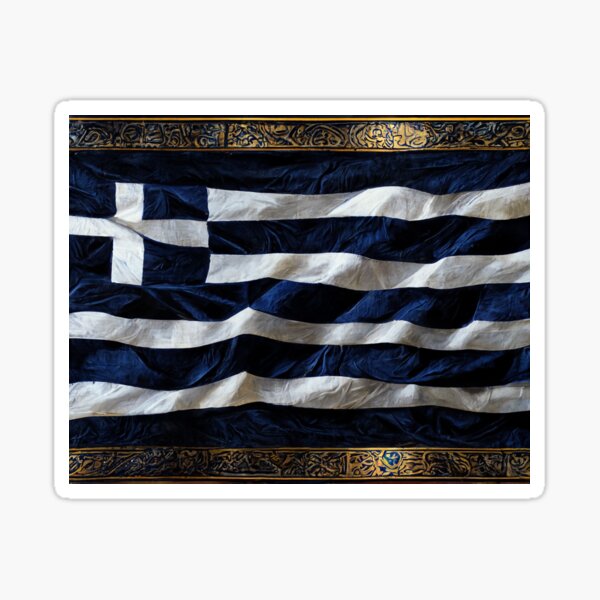 "Greek Flag" Sticker for Sale by Art4u-Shop | Redbubble